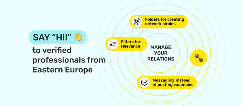Build the network circles of experts with highfive